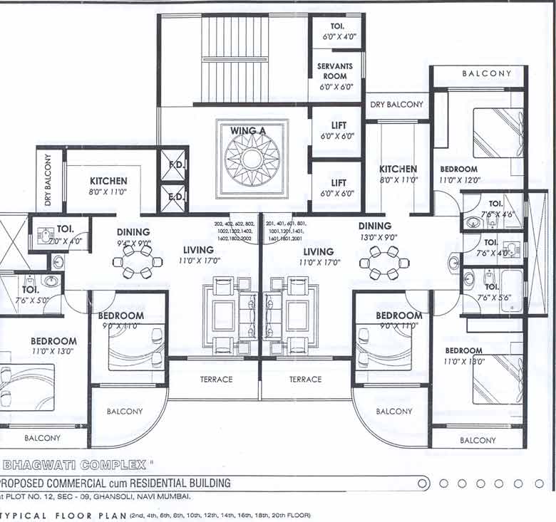 Flat / Apartment on Rent / Lease / Sale in Bhagwati Complex, Ghansoli ...