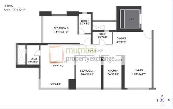 Flat / Apartment on Rent / Lease / Sale in RNA Metropolis, Sewri, Azad ...
