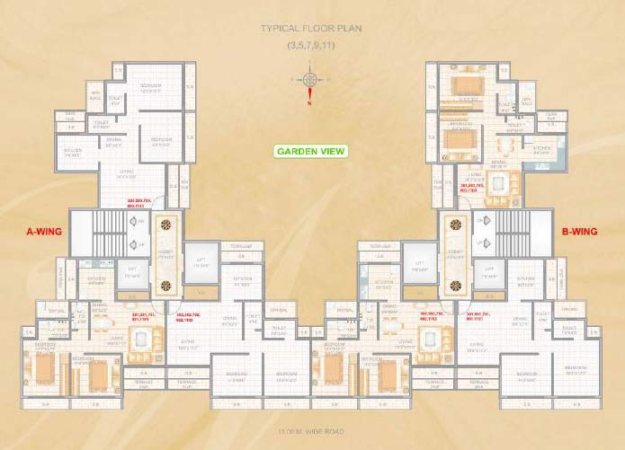 White Flag Project at Kamothe by Pooja Developers