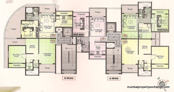 Flat / Apartment on Rent / Lease / Sale in Hare Krishna, Kharghar, Sector 10, Plot No.189
